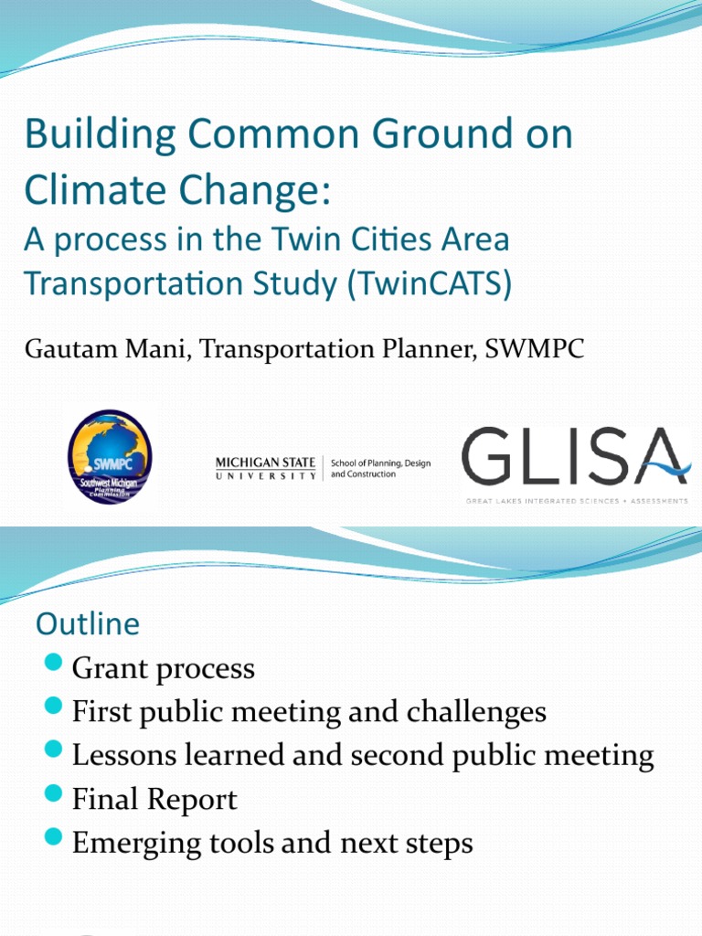 Building Common Ground On Climate Change:: A Process in The Twin Cities ...