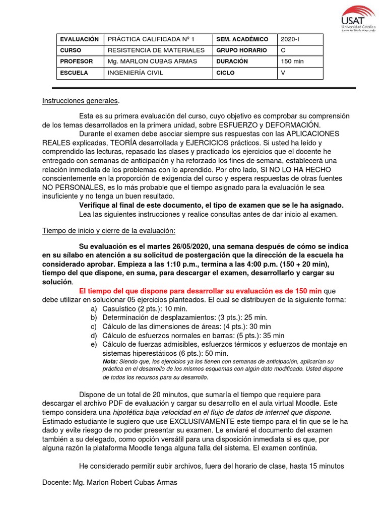 PC01 RM-1 26-05-2020 C PDF | PDF | Moodle | Prueba (evaluación)