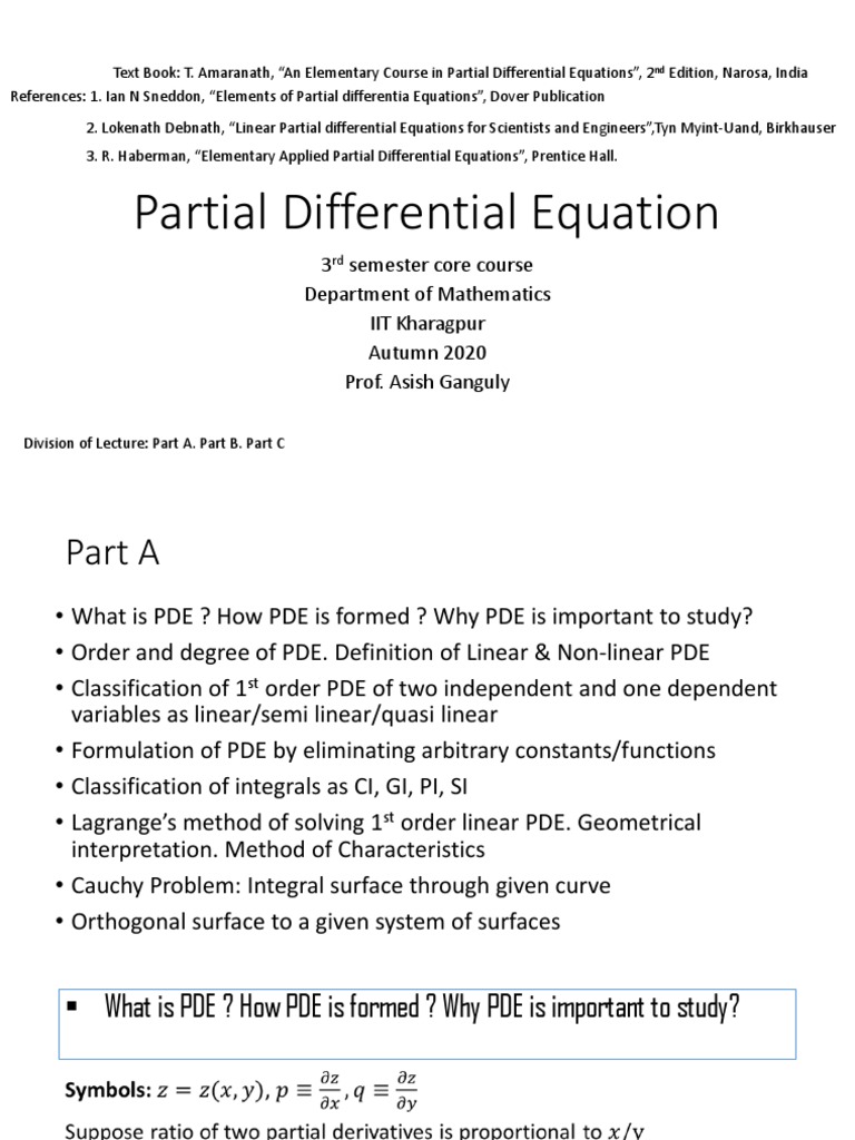 PDE Part A | PDF