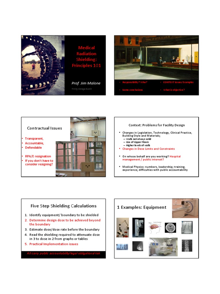 Medical Radiation Shielding: Principles 101: Contractual Issues | PDF ...