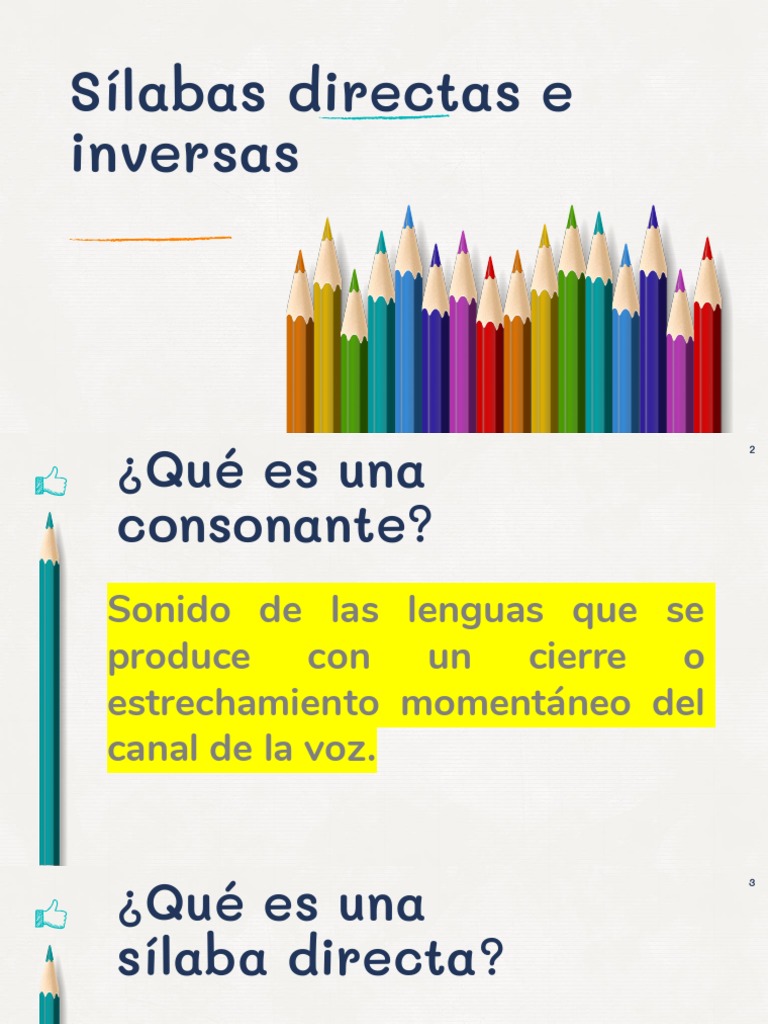 Sílabas Directas e Indirectas | PDF