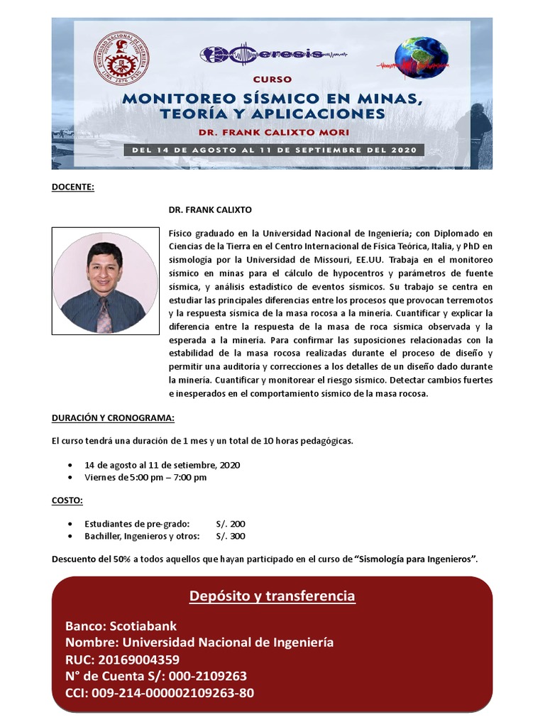Brochure V3 - CERESIS | PDF | Temblores | Ingeniería