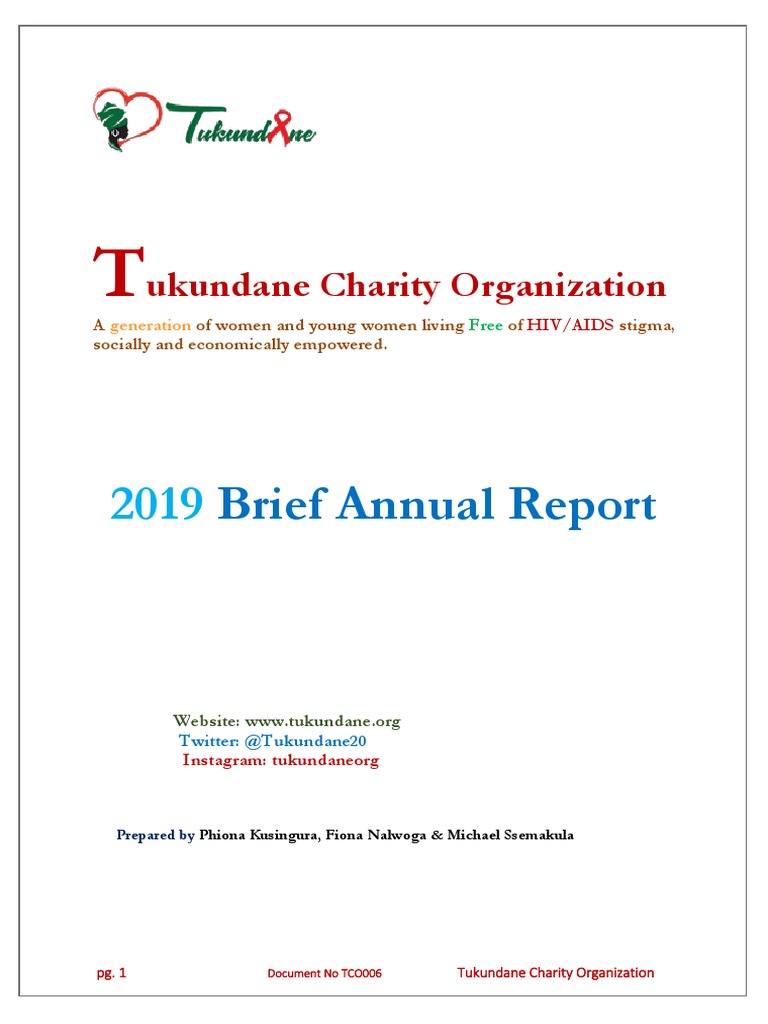 Final 2019 TCO Annual Report PDF | PDF | Empowerment | Sustainability