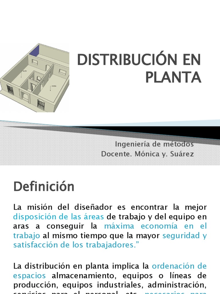 Distribución en Planta | PDF | Plantas | Fabricación e ingeniería