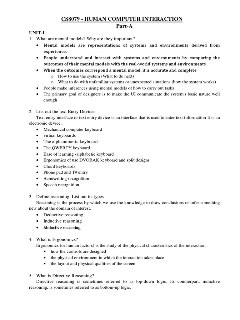 CS8079 Part-A PDF | PDF | Software Prototyping | Human–Computer Interaction