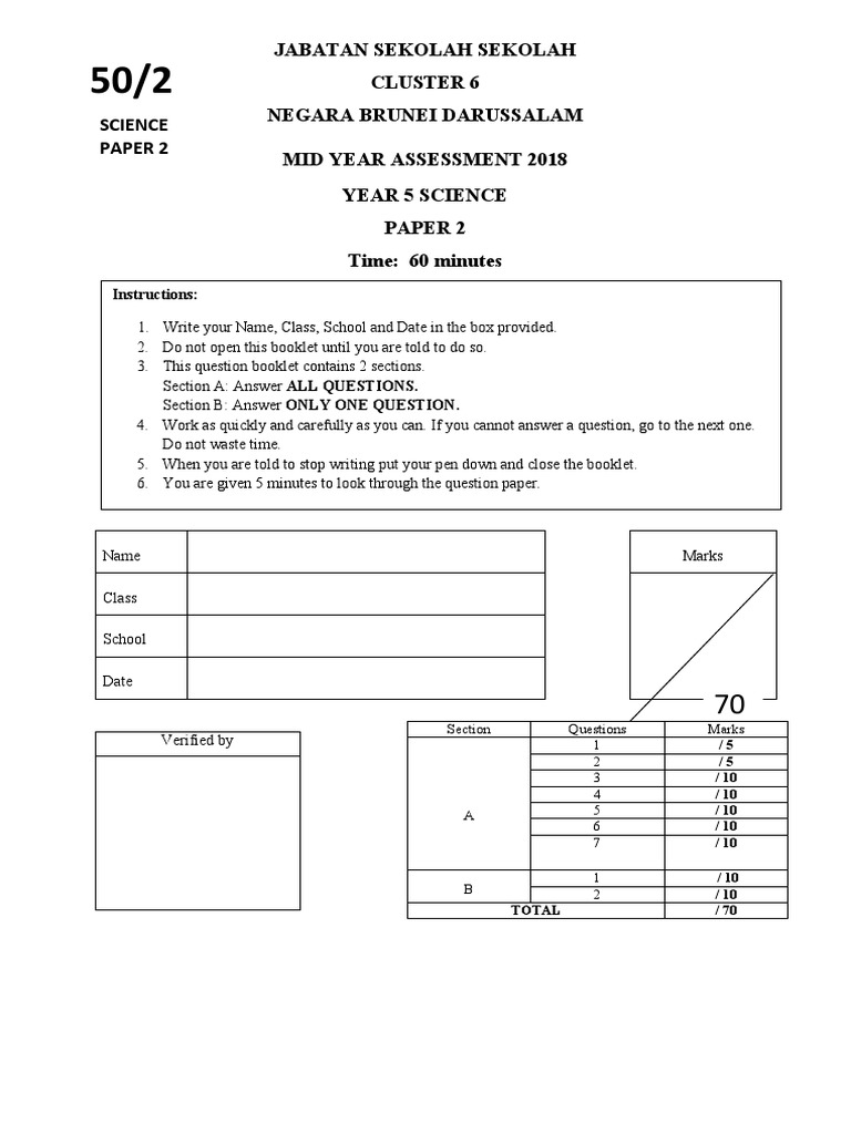 Jabatan Sekolah Sekolah Cluster 6 Negara Brunei Darussalam Mid Year ...