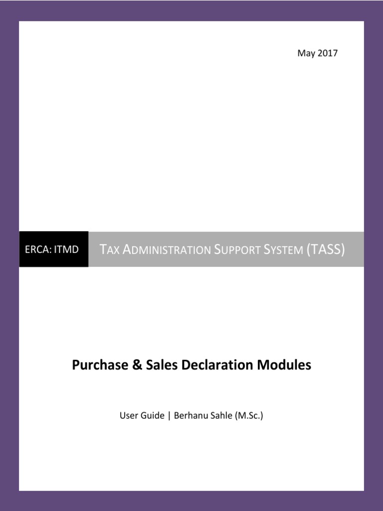 TASS User Guide 2.0 PDF | Download Free PDF | Microsoft Excel | Receipt
