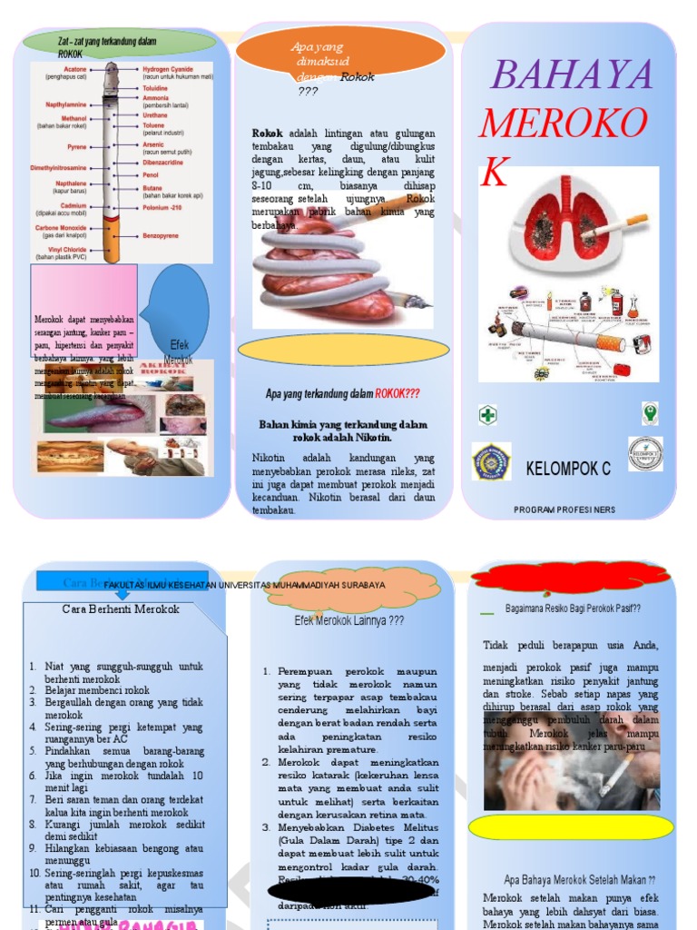 Leaflet Bahaya Merokok Bagi Kesehatan Remaja Pdf