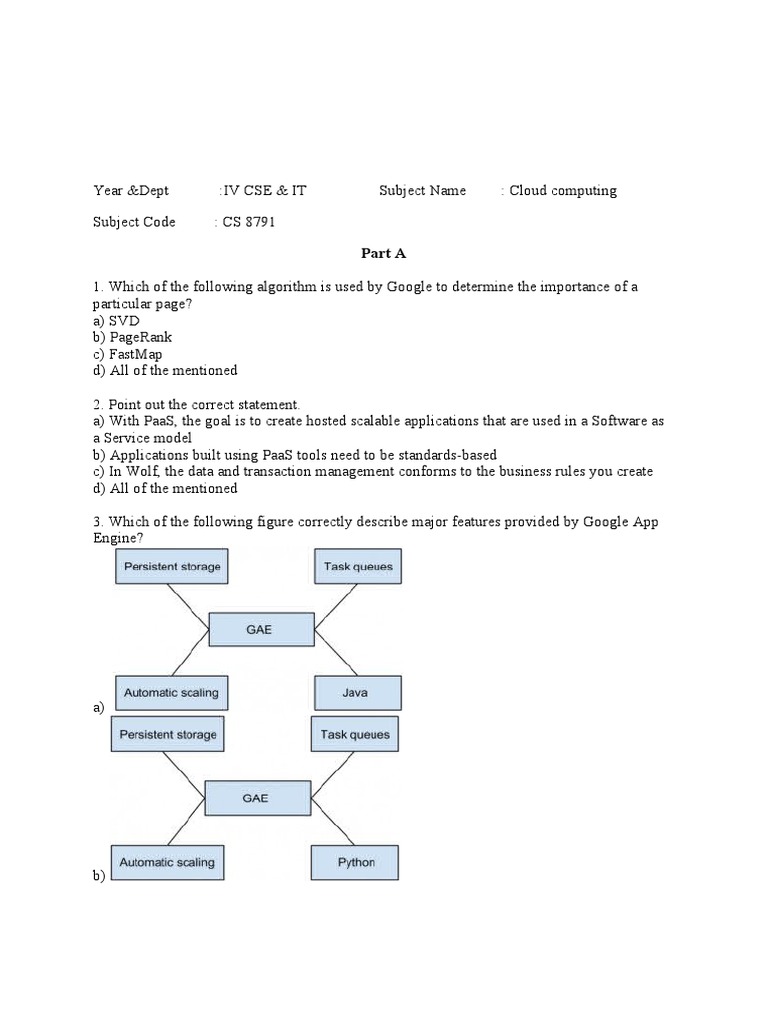 CS 8791 Cloud Computing Internal3 | PDF | Apache Hadoop | Cloud Computing