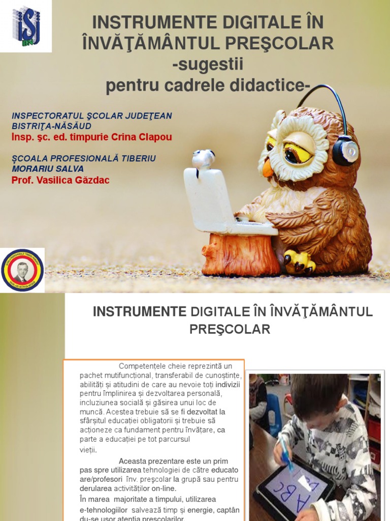 Instrumente Digitale in Invatamantul Prescolar - Pentru Cadre Didactice ...