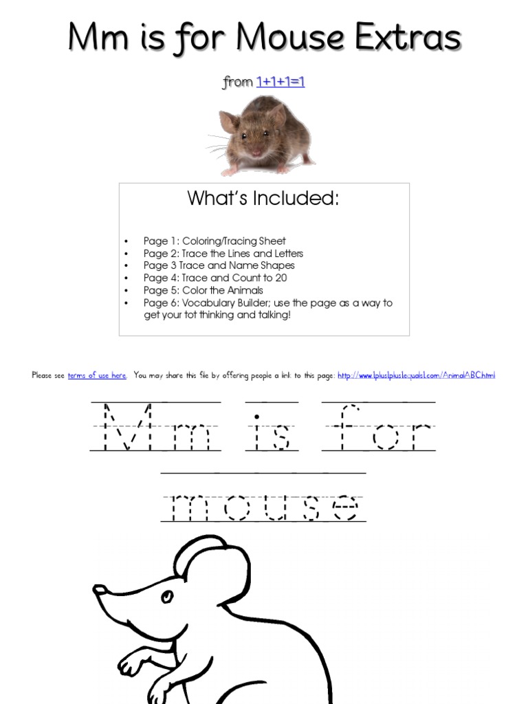 MM Is For Mouse Extras: What's Included | PDF