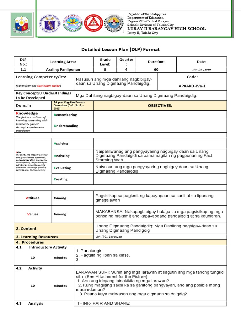 Ap DLP 4TH Quarter 1.1 | PDF