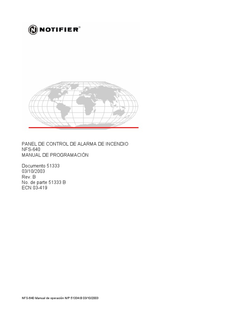 Manual Programacion NFS2-640 Español PDF | PDF | Contraseña | Programa de computadora