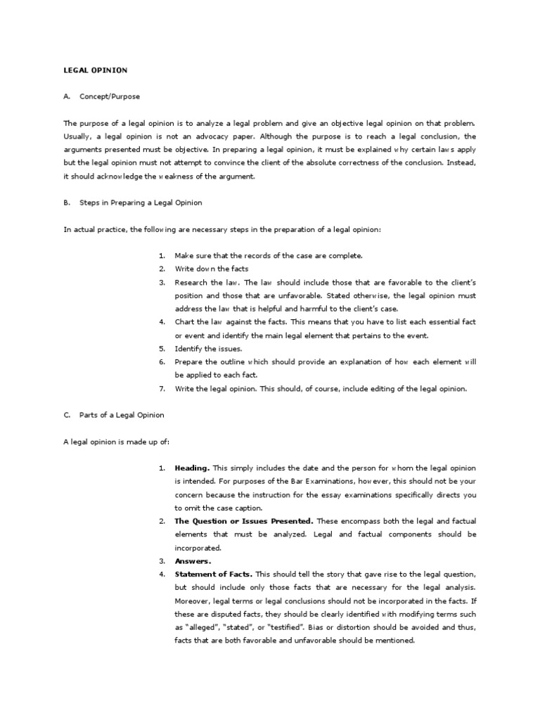 How To Make A Legal Opinion | PDF | Negligence | Pension