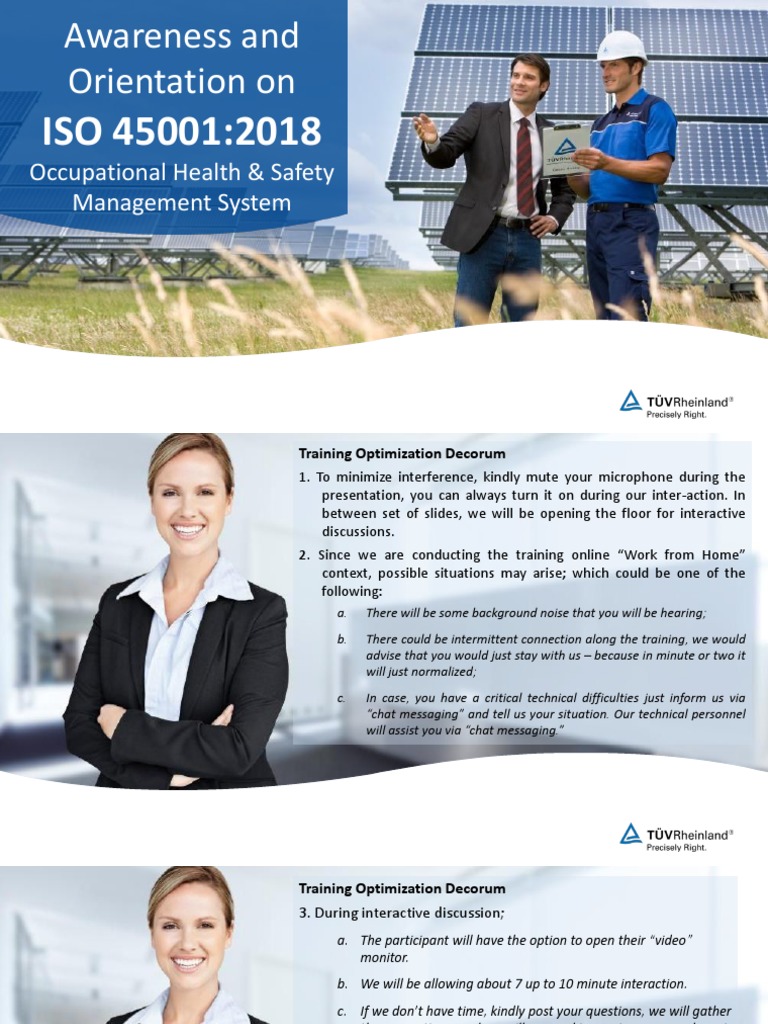 A02 TM ISO 45001 2018 Awareness LOT - Participants PDF | PDF | Internal ...