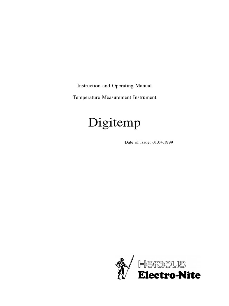 Digitemp Manual PDF | PDF | Switch | Engineering Tolerance