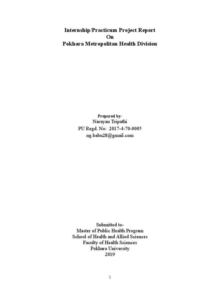Practicum Report Final | PDF | Non Communicable Disease | Obesity