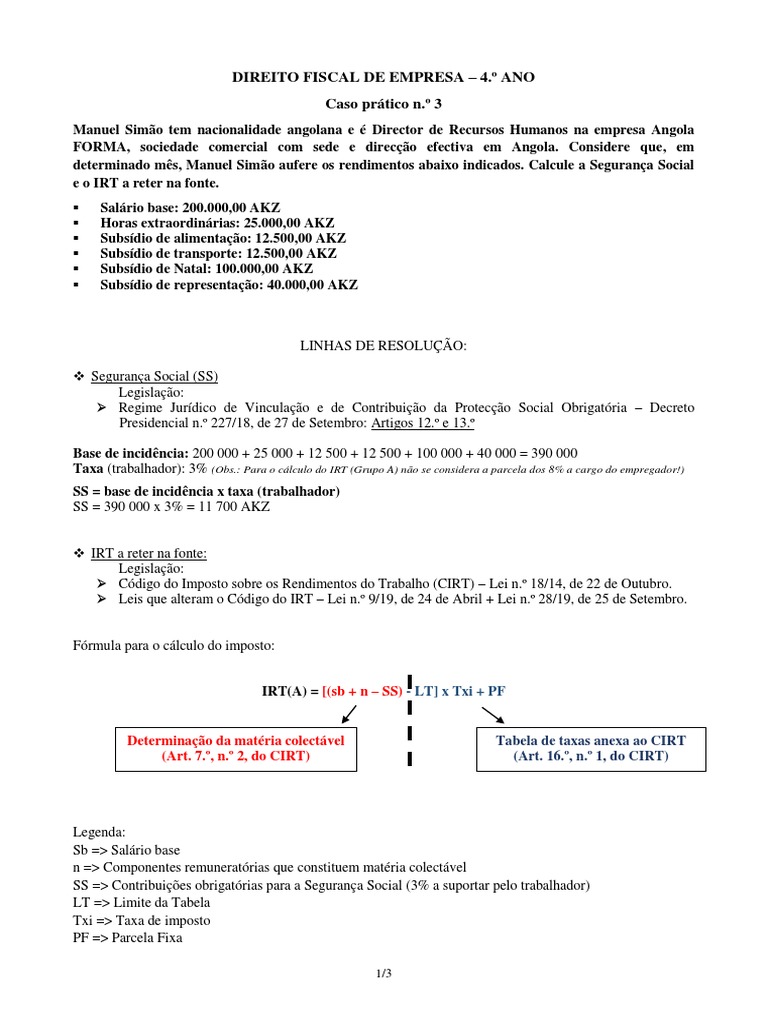 Como Calcular O Inss Em Angola - 2026 Company Salaries