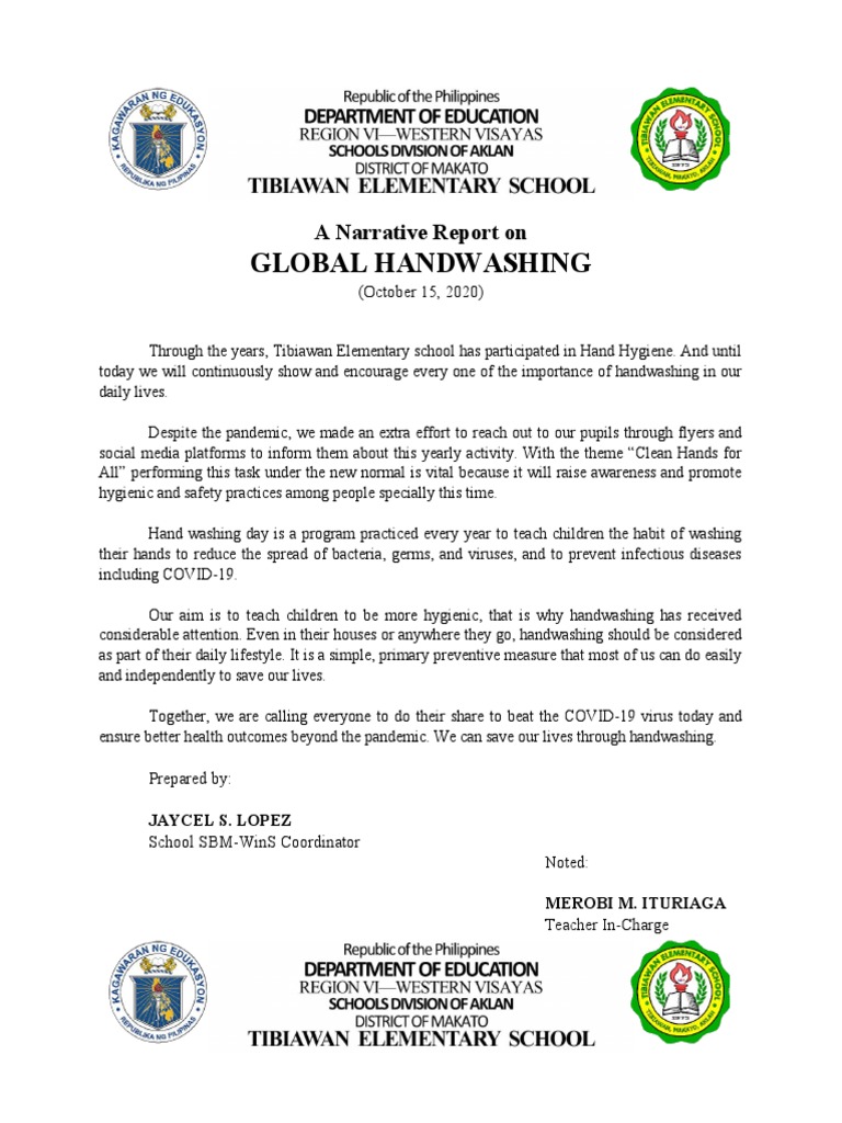 Global Handwashing Initiative Report | PDF | Politics | Social Science