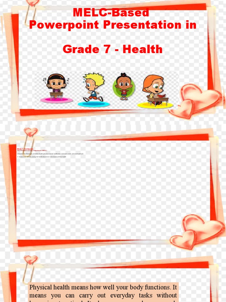 MELC-based PPT in Grade 7 - Health (Week1) | PDF | Alcoholism ...