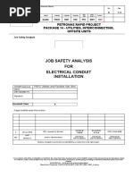 Jsa. Cable Laying and Termination | PDF | Electrician | Risk
