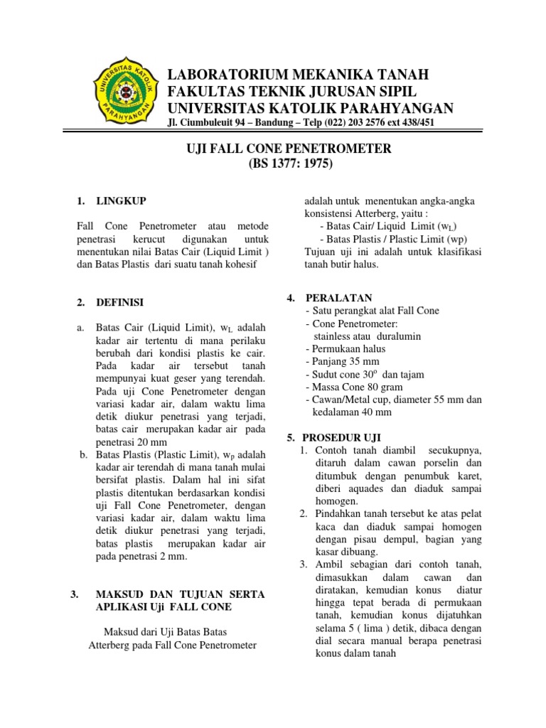 2b. UJI BATAS-BATAS ATTERBERG FALCON PDF | PDF