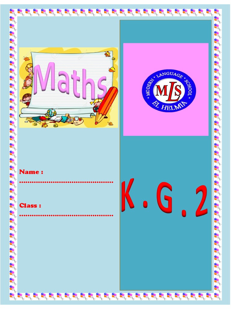 Math First Term Kg2 | PDF | Business