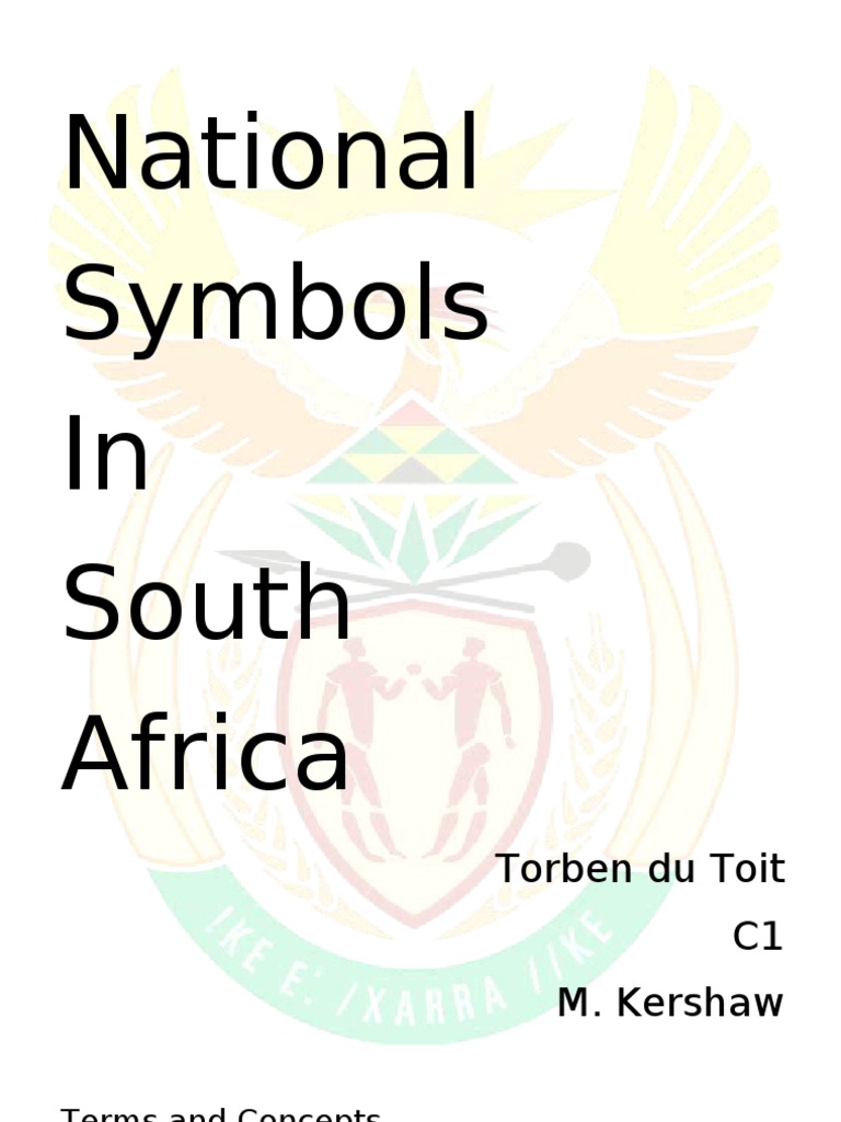 National Symbols Project | PDF | South Africa | Elephant