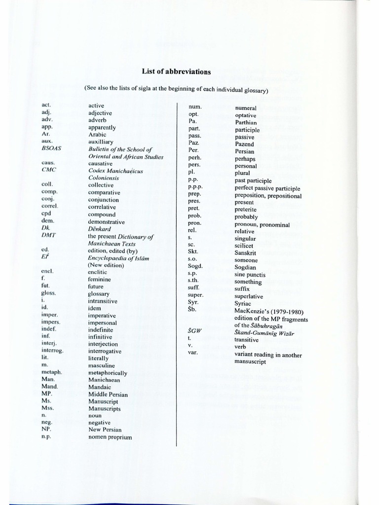 Dictionary of Manichaean Vol 2 - 12 | PDF | Linguistic Typology ...
