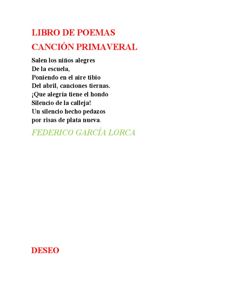 Libro de Poemas | PDF