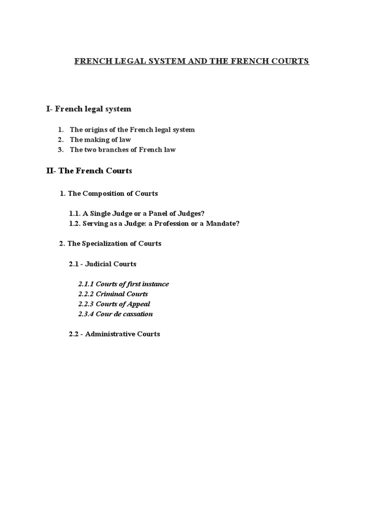 French Legal System & Courts Guide | PDF | Prosecutor | Evidence (Law)