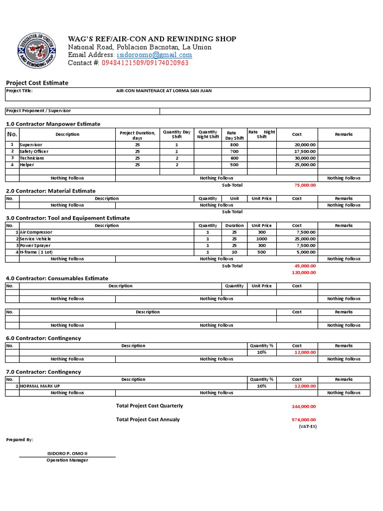 Itemized Quotation | PDF | Business Economics | Business
