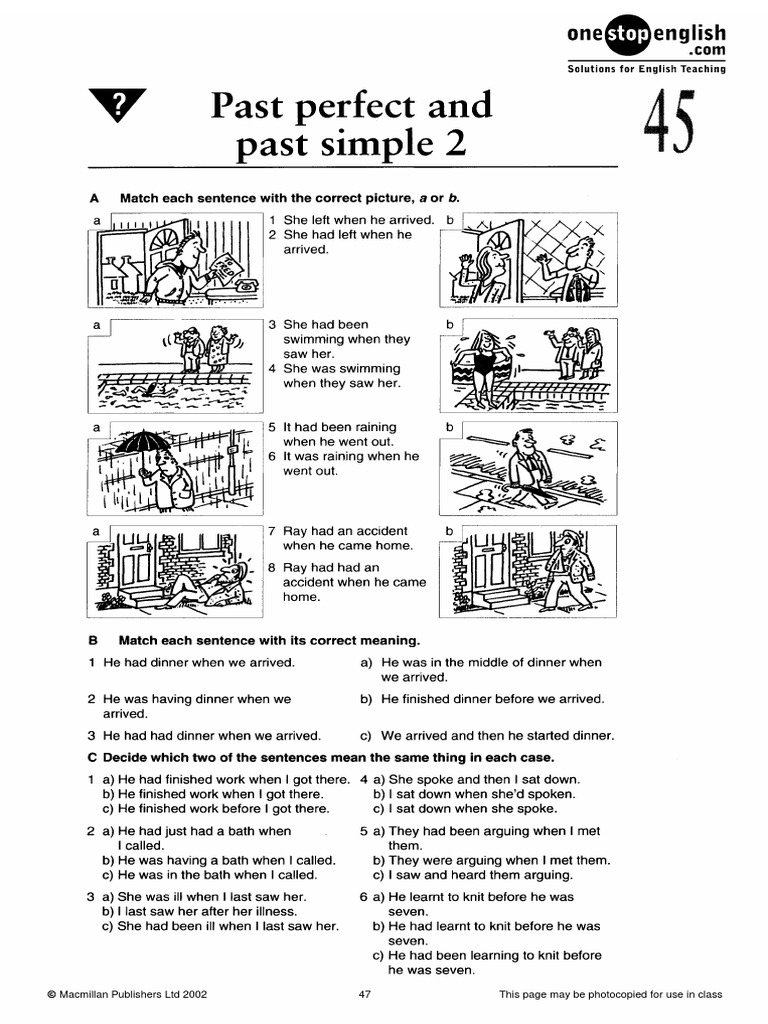 Past Perfect and Past Simple 2 PDF | PDF