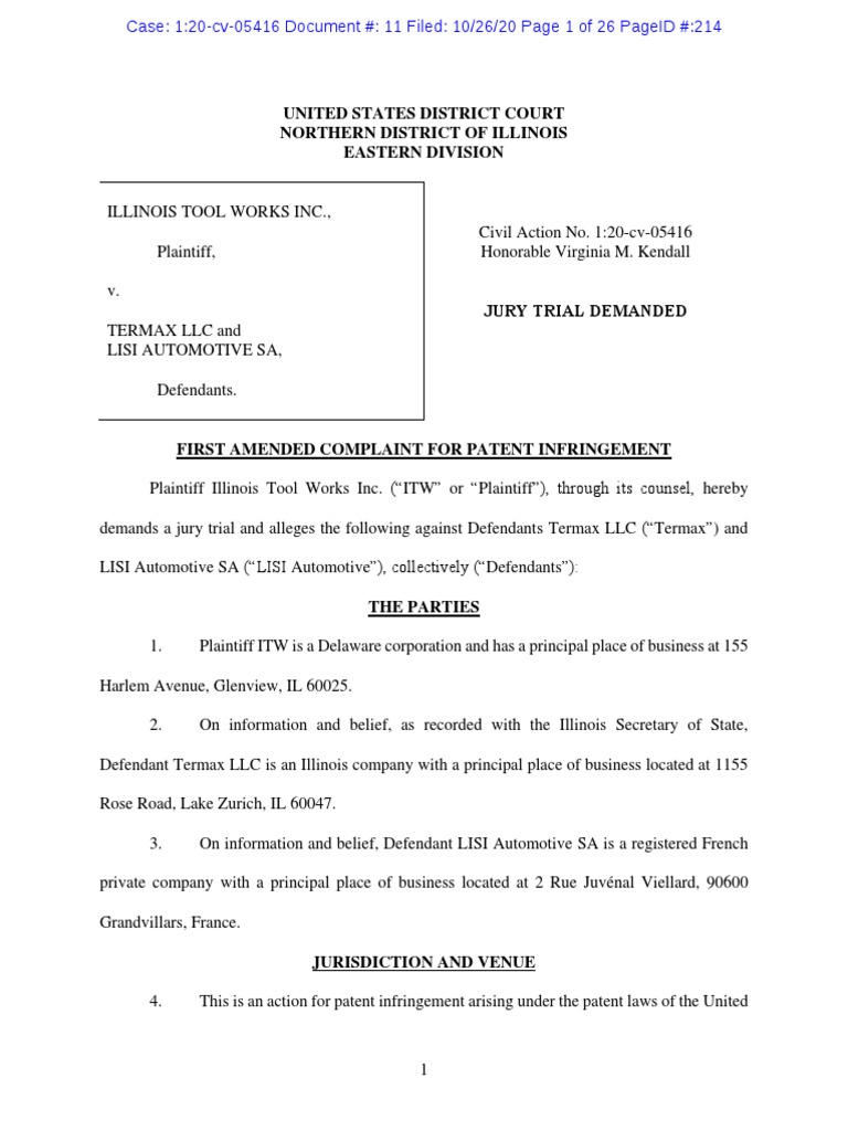 Termax Patent Infringement Case | PDF | Patent Infringement | Injunction