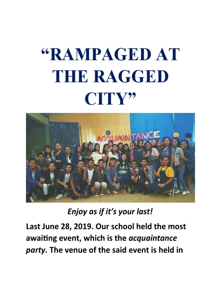 Acquaintance Party Highlights 2019 | PDF | Art