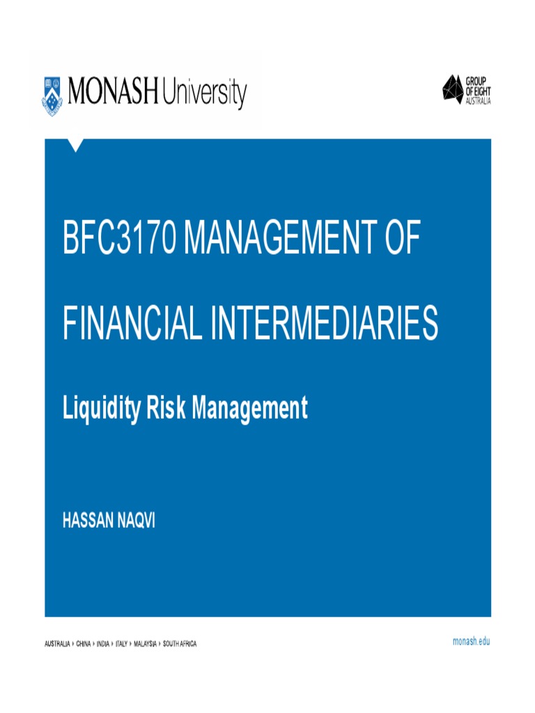 Liquidity Risk Management | PDF | Liquidity Risk | Bank Run