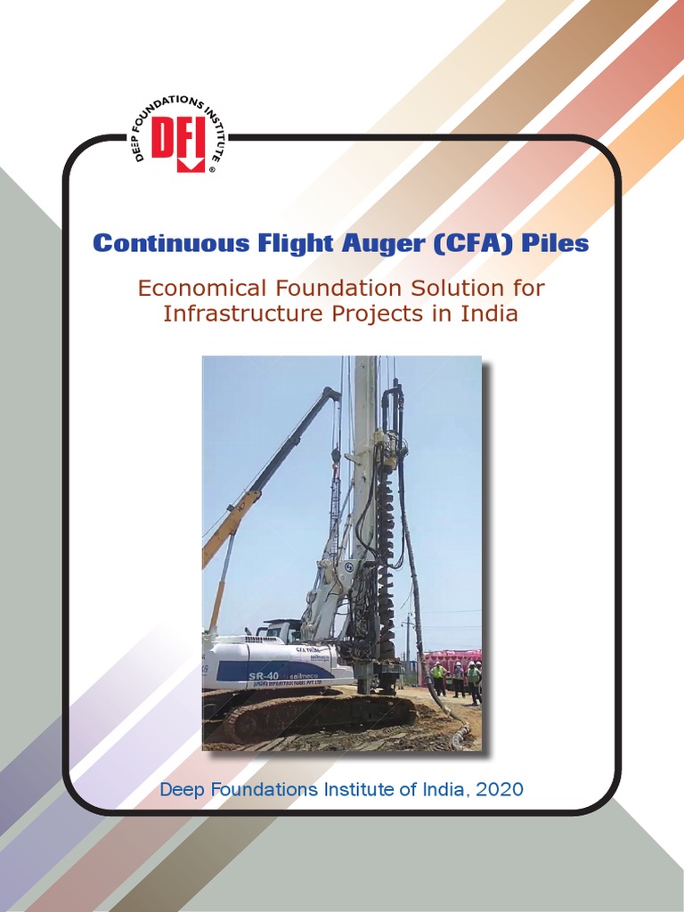 CFA Piles Guide Infrastructure Projects | PDF | Deep Foundation ...