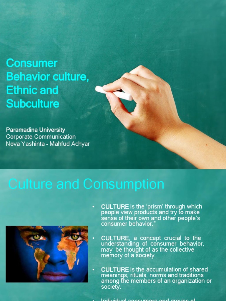 Consumer Behavior Culture, Ethnic and Subculture | PDF | Consumer ...