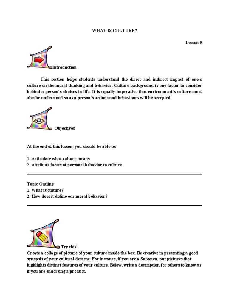 Share - Template - Activity - What Is Culture and Cultural Relativism ...