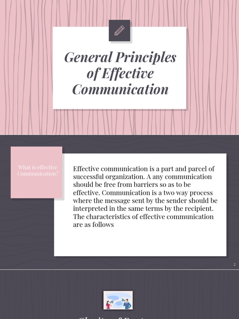 General Principles of Effective Communication PDF | PDF | Empathy ...