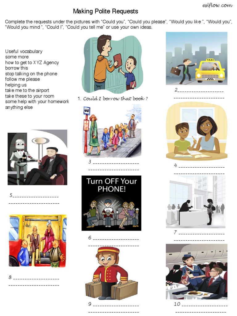 Making Polite Requests 2018 PDF | PDF | Language Arts & Discipline