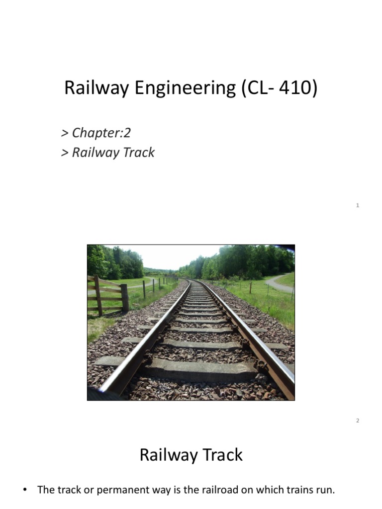 2-Track and Its Components | PDF | Track (Rail Transport) | Track Gauge