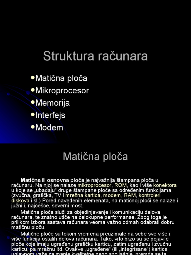 Struktura Racunara | PDF