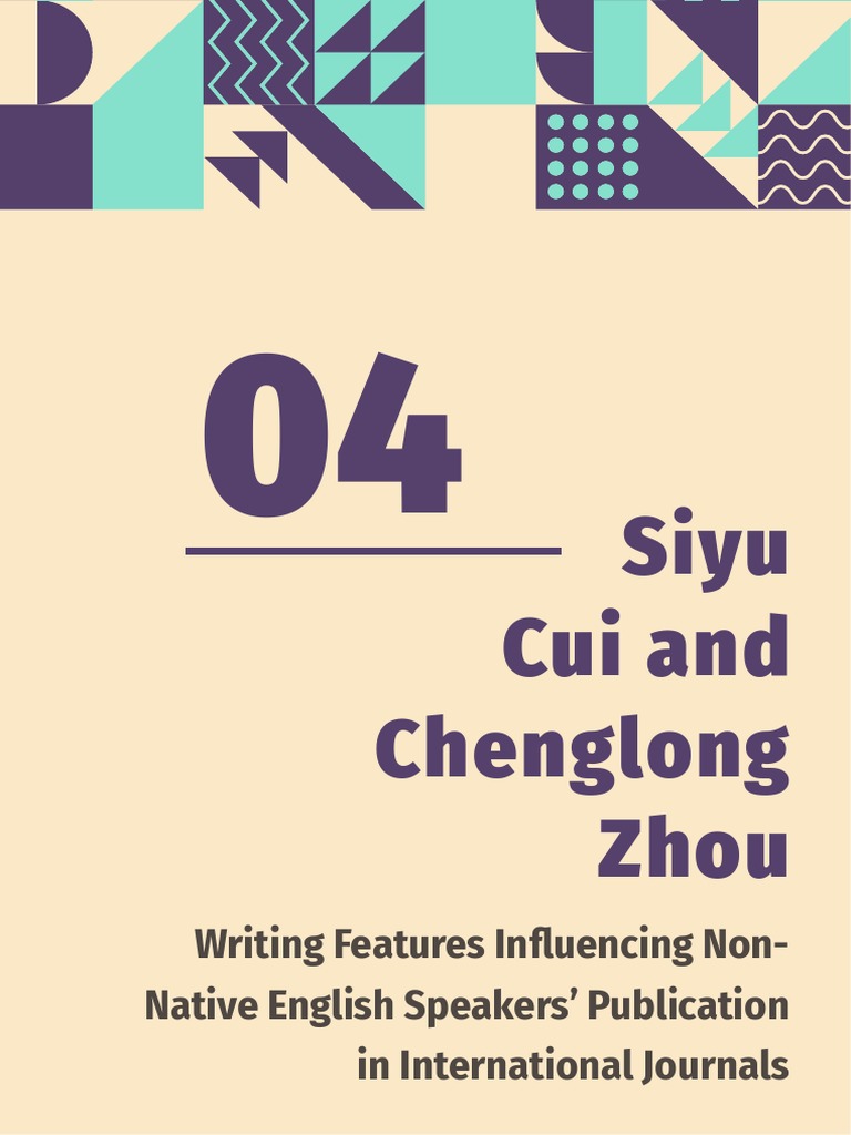 Siyu Cui and Chenglong Zhou | PDF | English Language | Systematic Review