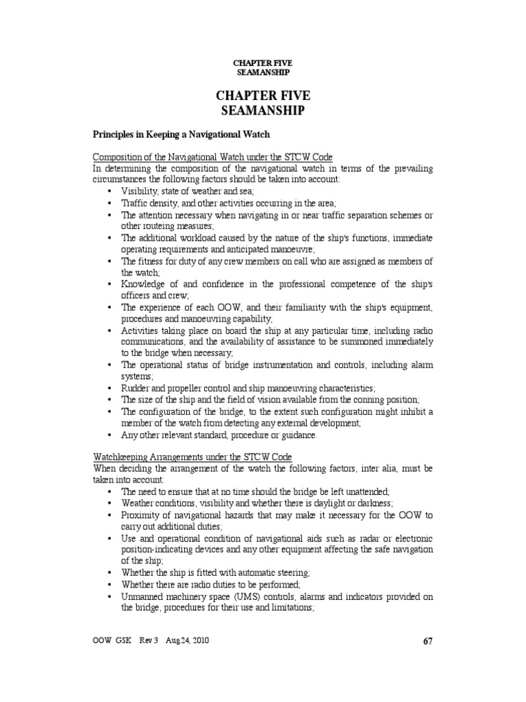 Seamanship Principles for Safe Navigation | PDF | Rope | Navigation