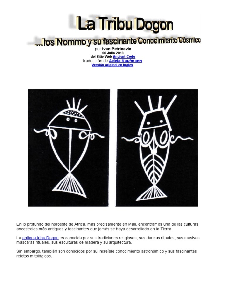 Conocimiento Astronómico de los Dogon | PDF | Science | Astronomía