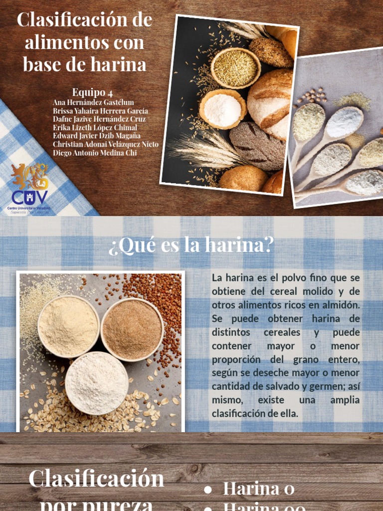 Clasificación de Harinas y Usos | PDF | Harina | Panes