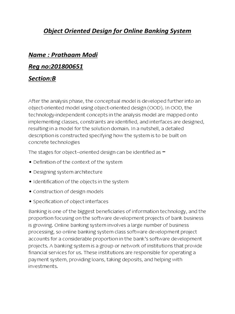 Online Banking System Use Case PDF | PDF | Use Case | Conceptual Model