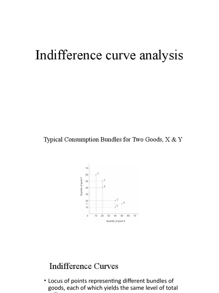 Indifference Curve Analysis | PDF | Utility | Consumers