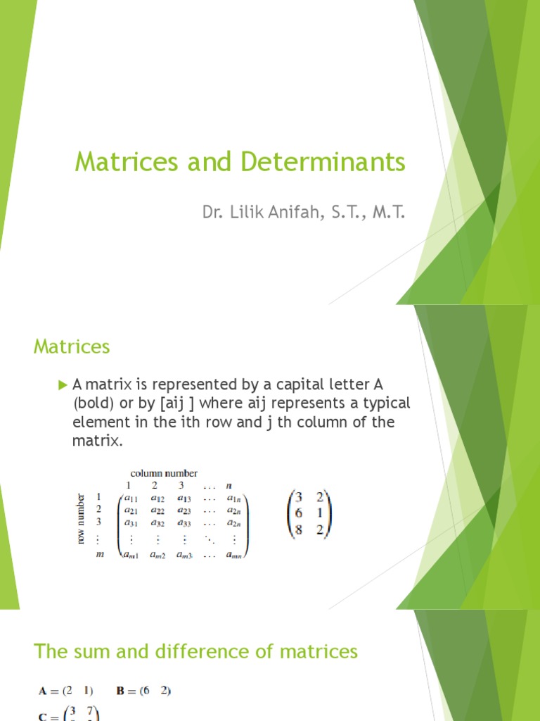 9 - Matrices and Determinant | PDF | Matrix (Mathematics) | Determinant
